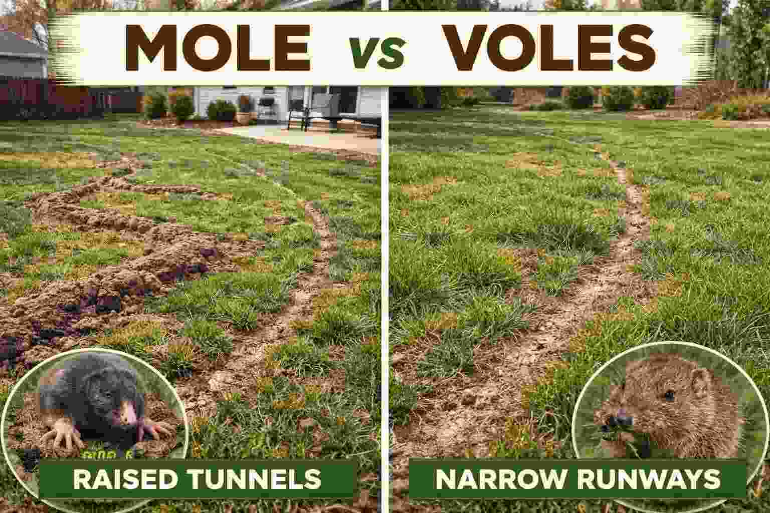Mole or Vole: What is the Difference Between Moles and Voles